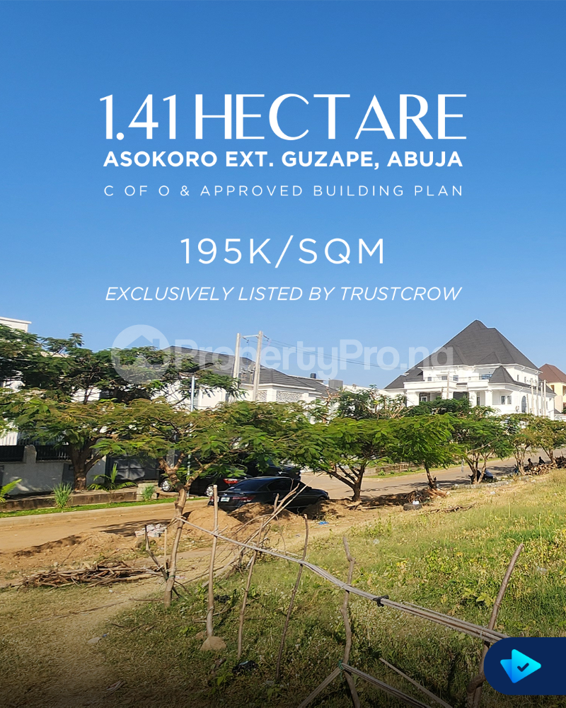 Buy 1.41 Hectres Of Land In Guzape, Abuja in Guzape Abuja (0MLCP ...