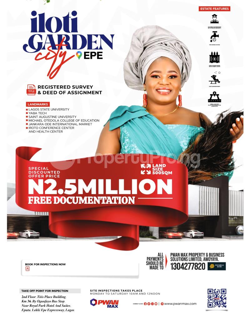 Buy Acres Of Land For Sale In Iloti Garden City Epe in Epe Road, Epe ...