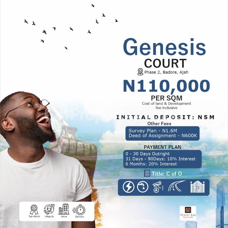 Buy Land in Badore, Ajah Lagos (7LGPH) | PropertyPro Nigeria