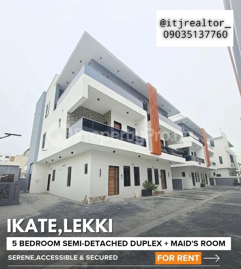 Rent Magnificent 5 Bedroom Semi Detached Edifice With Bq in Ikate ...