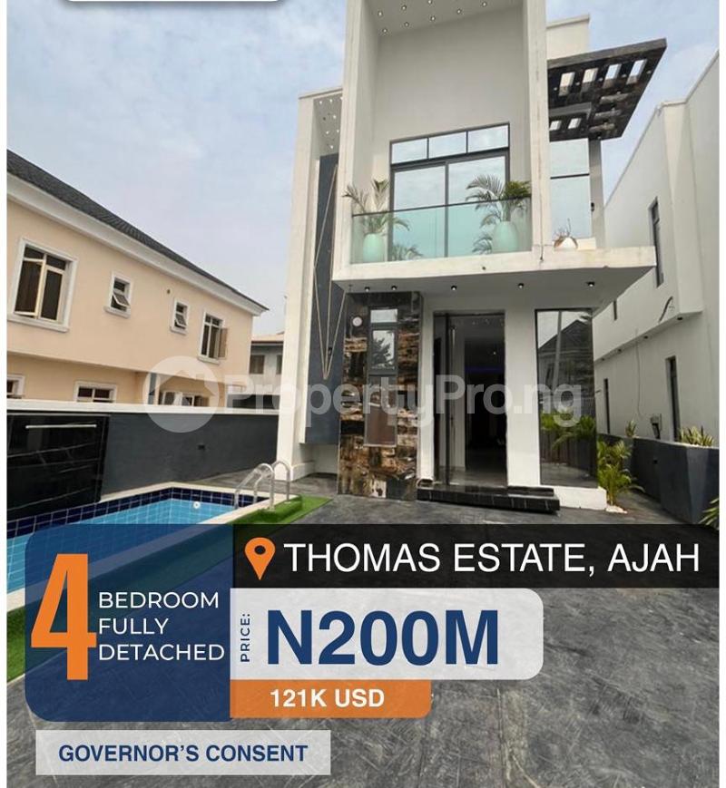 Buy Stunning 4 Bedroom Detached Duplex in Thomas estate, Ajah Lagos ...